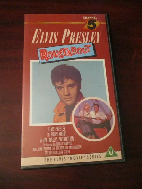 ELVIS PRESLEY - Roustabout VHS Video Tape VCR Cassette 1986 PAL Vintage ...