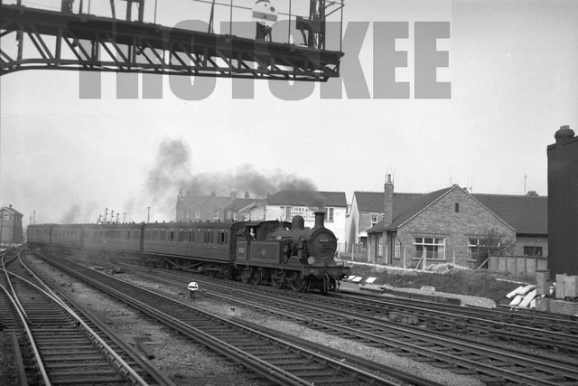 LARGER NEGATIVE BR British Railways Steam Loco 31522 Class H Tonbridge ...