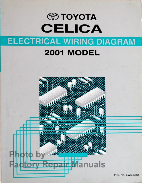 2001 TOYOTA CELICA Electrical Wiring Diagrams Manual Original ...