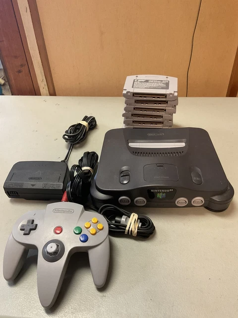 Nintendo N64 Console System Bundle W Oem Controller Cords Tested Lot