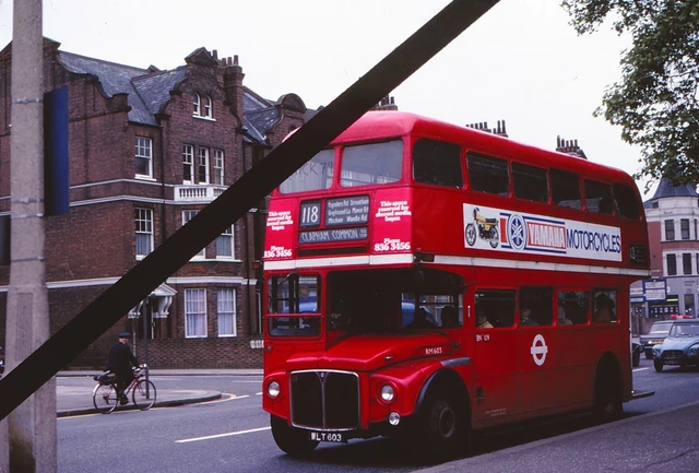 ORIGINAL BUS SLIDE: London Transport - AEC Routemaster WLT 603 6/79 £1. ...