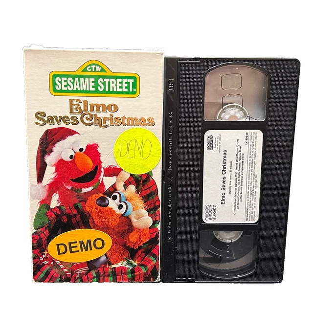 SESAME STREET ELMO Saves Christmas VHS 1996 Maya Angelou Charles ...
