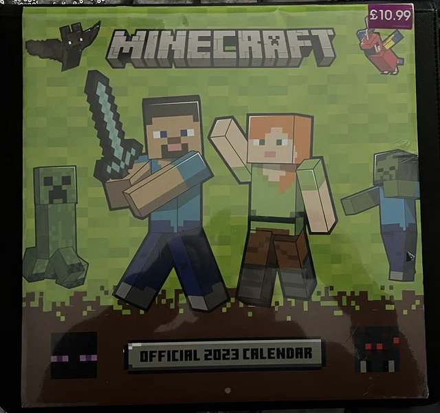 MINECRAFT 2023 CALENDAR, Month To View Square Wall Calendar, Official ...