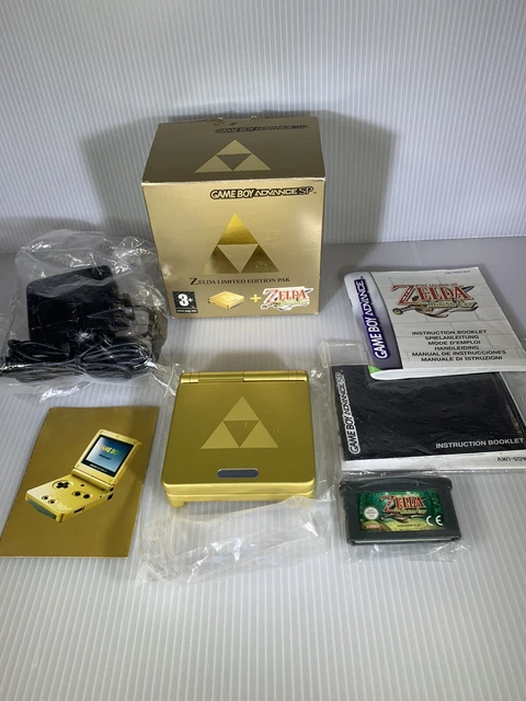 RARE - BOÎTE Nintendo Game Boy Advance SP or Zelda mini casquette ...