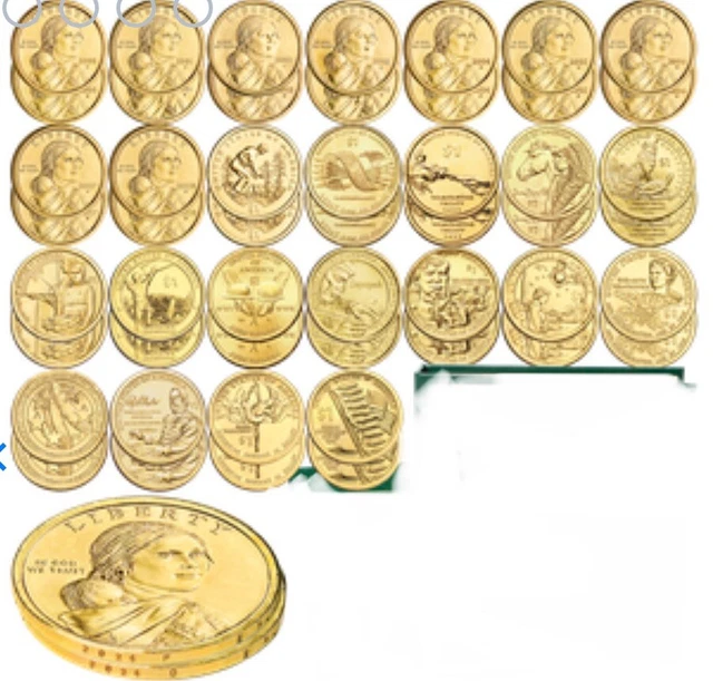 COMPLETE SET 2000-2025 Sacagawea Native Dollar Set P&D 52 Coins BU ...