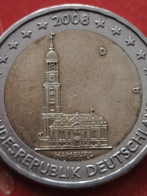 2 EURO MÜNZE Gedenkmünze Deutschland Hamburg Hamburger Michel 2008 EUR 2,50 - PicClick DE