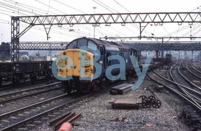 35MM RAILWAY SLIDE of Class 37 37104 @ Guide Bridge Copyright to Buyer ...