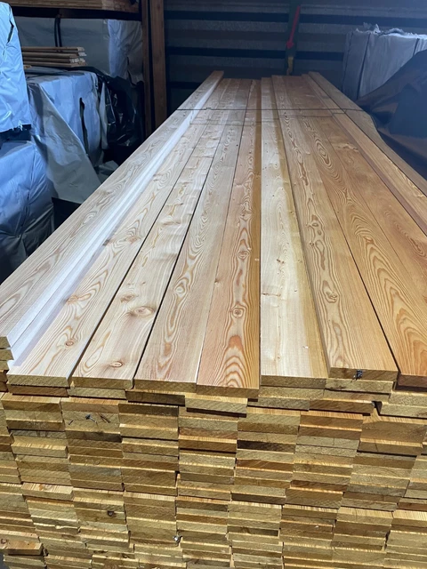SIBERIAN LARCH Fencing Board / PAR A GRADE 21mm x 95mm x 6m 1 board £36 ...