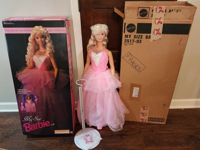 MY SIZE BARBIE Life Size 3 Ft Tall Ballerina Doll Mattel 1992 #2517 £ ...