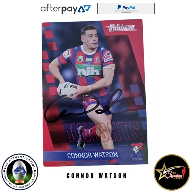 NEWCASTLE KNIGHTS CONOR Watson Signed Nrl Card £15.31 - PicClick UK
