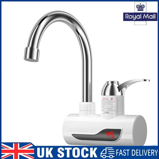 ELECTRIC HOT WATER Heater Faucet Hot Cold Mixer Tap for Kitchen(EU Plug ...