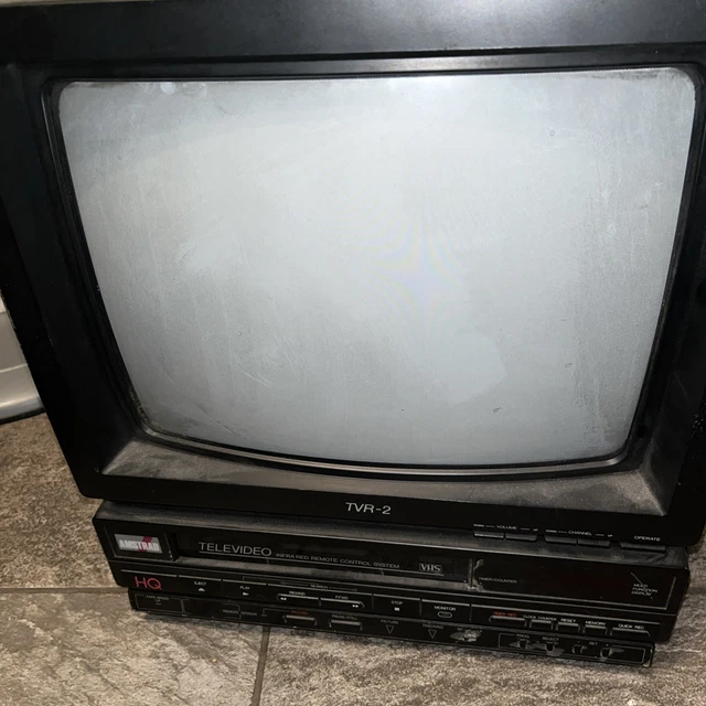 VINTAGE AMSTRAD TVR-2 televideo Colour PAL TV/MONITOR vhs (see ...