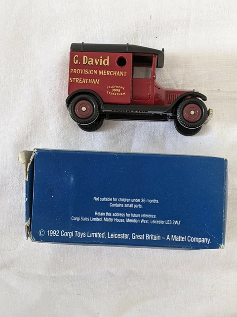 CORGI CAMEO COLLECTION 1992 Diecast Model T Ford - G David Streatham ...