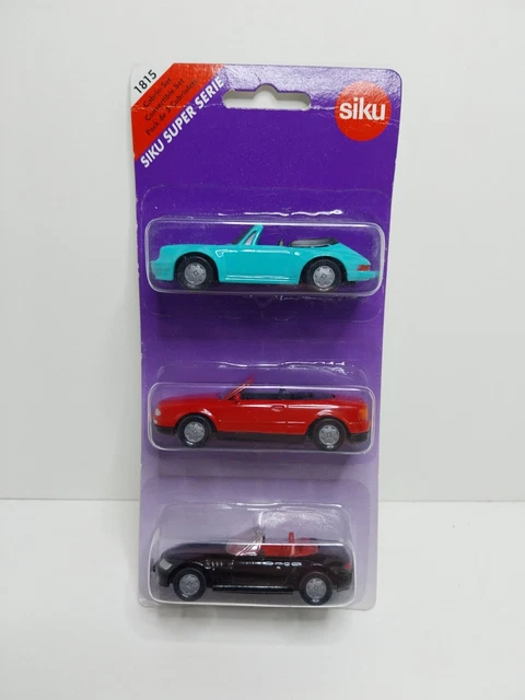 SIKU SUPER 1815 Cabrio Set Porsche Audi 80 BMW Modellautos Siku Super ...