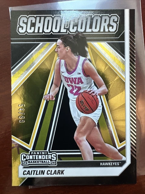 2024 PANINI CAITLIN Clark Collection - School Colors Gold #SC4 Caitlin ...