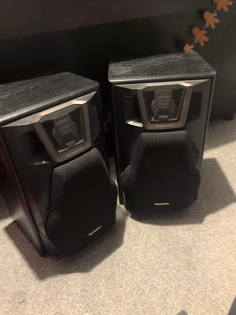 TECHNICS SB-FW12 3-WAY HiFi Speakers X2 Black £47.50 - PicClick UK