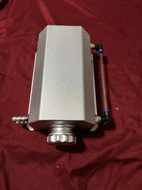 UNIVERSAL 2L ALUMINUM Coolant Radiator Overflow Reservoir Expansion ...