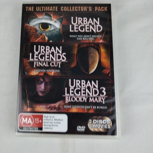 URBAN LEGEND TRILOGY 1-3 Urban Legends , Final Cut, Bloody Mary PAL DVD ...