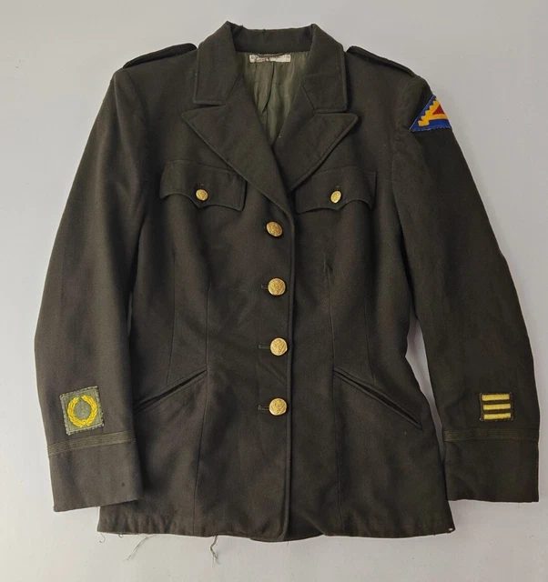 WW2 WWII US Army 7th Army Womens Army Corps WAC WAAC Service Jacket ...
