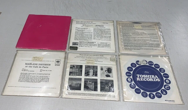 MARLENE DIETRICH LOT(14) EP Picture Sleeve O.S.S. Lili Australia Sweden ...