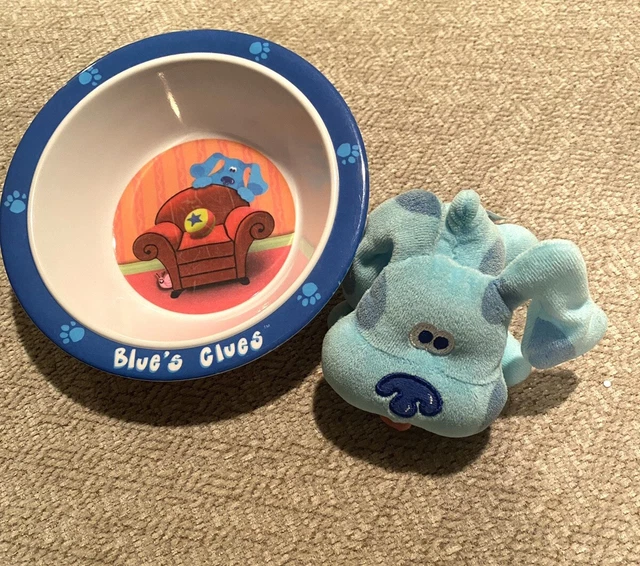 NICKELODEON NICK JR Blues Clues Melamine Bowl Dish Blue Dog Puppy 2000 ...