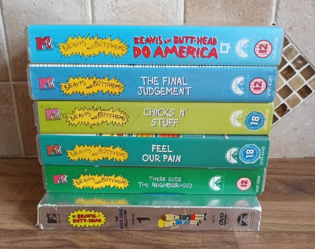 BEAVIS AND BUTTHEAD VHS Video Tape Bundle MTV 90's Mike Judge ...