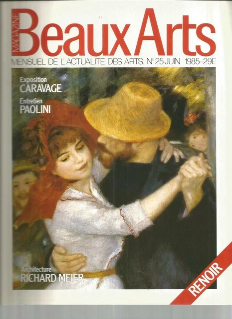 FINE ARTS MAGAZINE N°25 Renoir/Caravaggio/Paolini/Richard Meier £3.38 ...