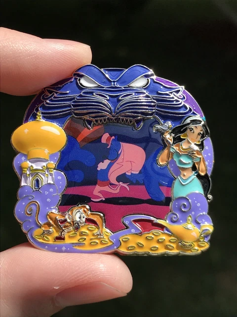 DISNEY STORE PARK PACK PIN—ALADDIN— ALADDIN AND JASMINE & JAFAR—LE 500 ...