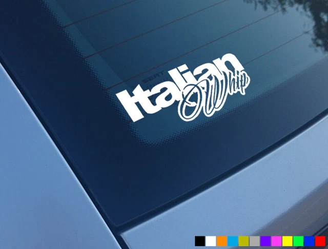 ITALIAN WHIP CAR Sticker Decal Funny Punto 500 Abarth Window Bumper ...