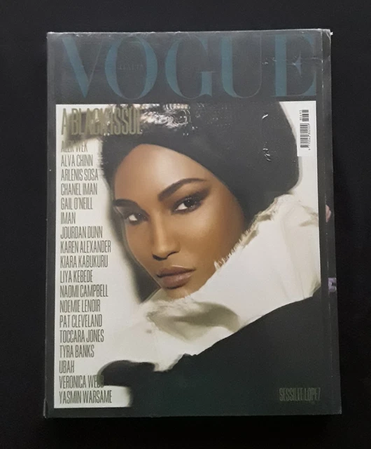 VOGUE ITALIA - THE BLACK ISSUE Magazine -1st print, July 2008 SISLEE ...