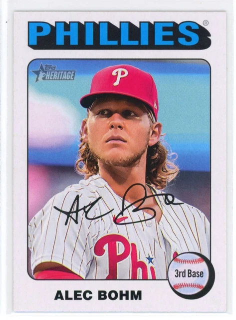 2024 TOPPS HERITAGE White Alec Bohm Philadelphia Phillies #469 EUR 11 ...