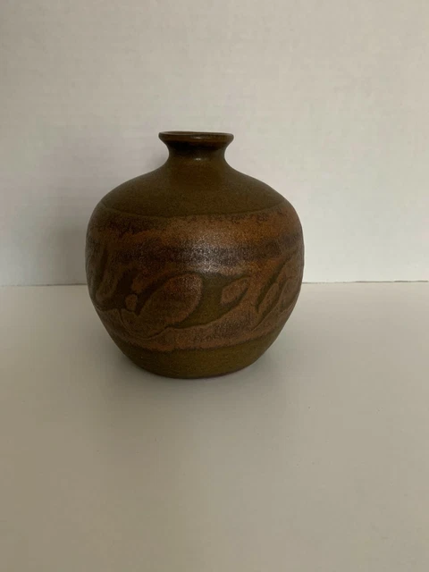 VINTAGE SDW STONEWARE Designs West Pottery Vase Handcrafted in ...
