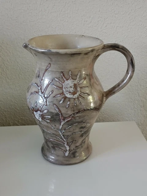 ANCIEN PICHET CÉRAMIQUE Vallauris vintage 70/80 beau décor en relief EUR 32,00 - PicClick FR