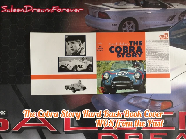 CARROLL SHELBY'S THE Cobra Story Book Cover 289 427 Ford Mustang Gt350 ...