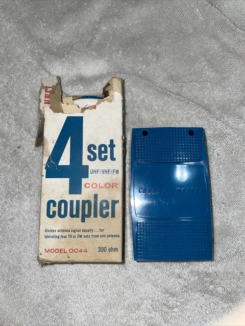 CHANNEL MASTER FOUR SET MODEL Color 0044 COUPLER UHF/VHF/FM 300 OHM IN ...