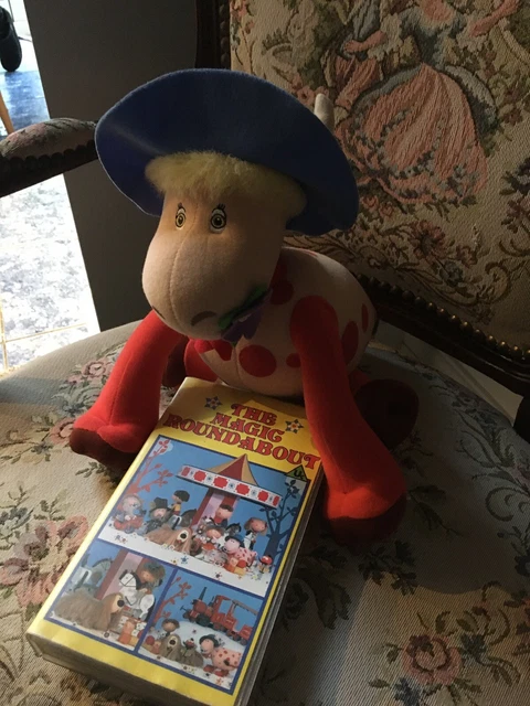 BBC THE MAGIC Roundabout VHS video & Talking Ermintrude Cow Soft Toy £ ...