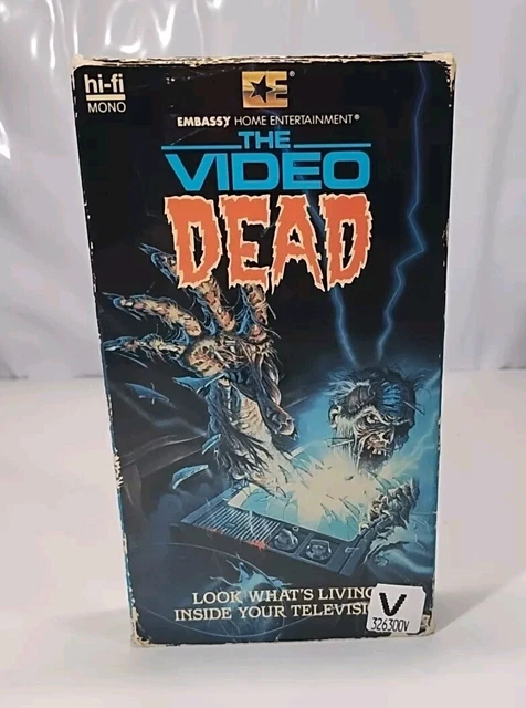 THE VIDEO DEAD VHS 1987 Original Uncut unrated Version Zombies Rare ...