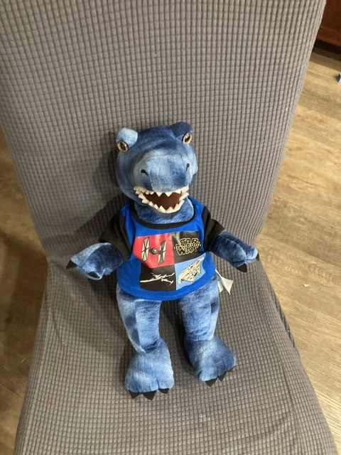 BUILD A BEAR Tyrannosaurus Rex T Rex Dinosaur Plush Stuffed Animal Blue ...