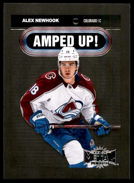 ALEX NEWHOOK 2021-22 Skybox Metal Universe Amped Up #AU-13 Colorado ...