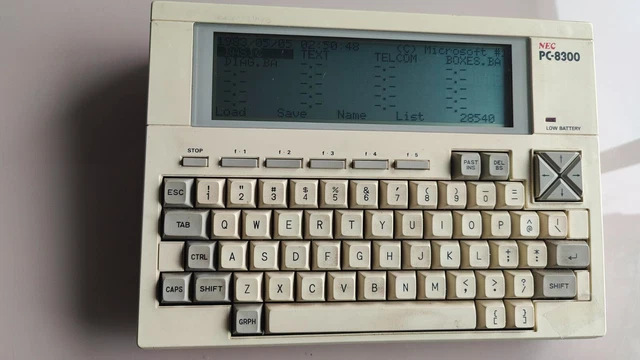 VINTAGE 1987 NEC PC8300 Portable Computer 80C85 - WORKING! PC-8300 PC ...