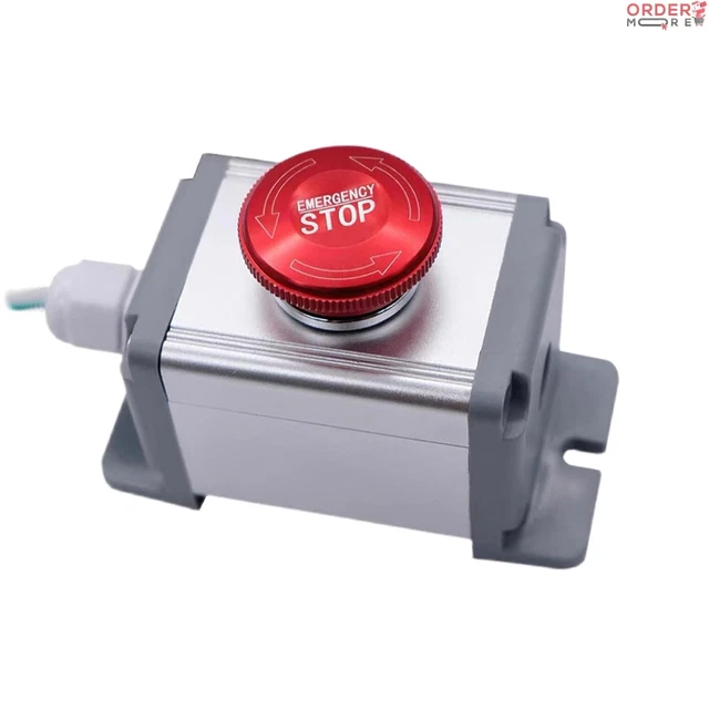 22MM STAINLESS STEEL Emergency Stop Push Button Switch - 12-220V 3A ...