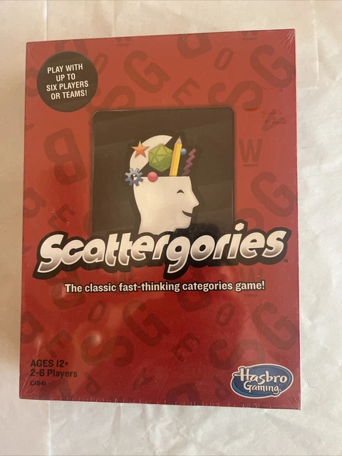 HASBRO GAMING SCATTERGORIES New Table Top Game Board Game Family ...