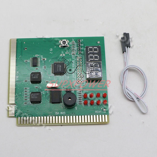 4-DIGIT CARD PC Analyzer Diagnostic Motherboard POST Tester Computer PC ...
