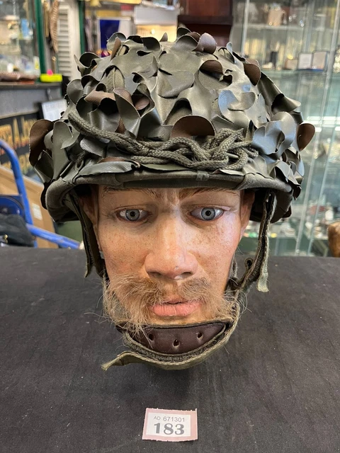 FRENCH ARMY PARATROOPER M1978 F1 Series 2 Helmet & Salade Cover 1986 £ ...