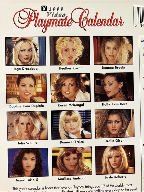 1999 PLAYBOY VIDEO Playmate Calendar Donna D' Errico Kalin Olson & More ...