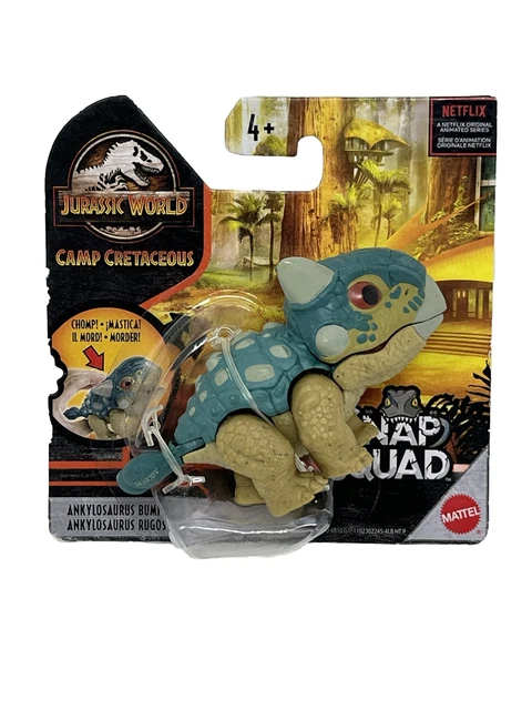 MATTEL JURASSIC WORLD SNAP Squad Ankylosaurus Bumpy Camp Cretaceous EUR ...