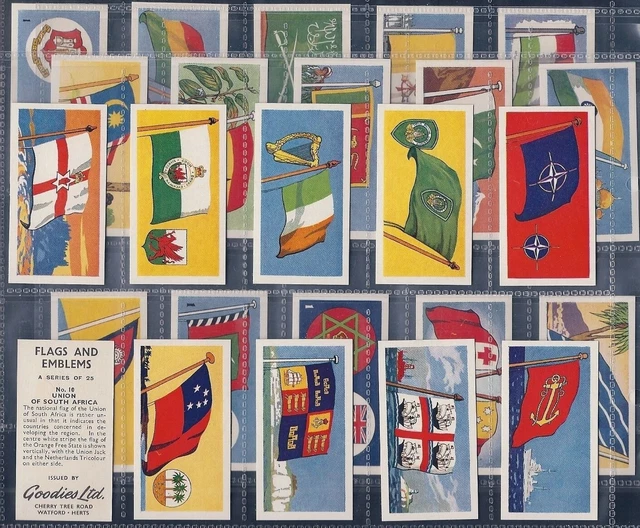 GOODIES-FULL SET- FLAGS And Emblems 1961 (25 Cards) Excellent £0.99 ...