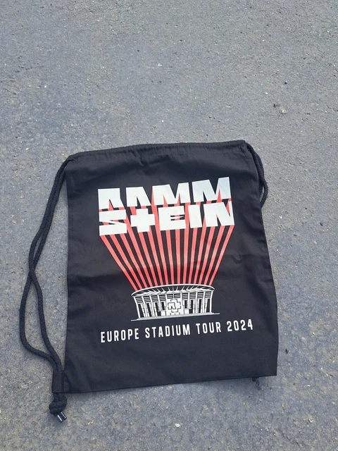 RAMMSTEIN - EUROPE STADIUM TOUR 2024 GYMBAG NEU EUR 48,00 - PicClick FR