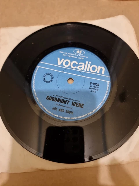 JOE AND EDDIE. Pearly Shells. 7 Inch Single. Record Vinyl. VG+ $8.00 ...