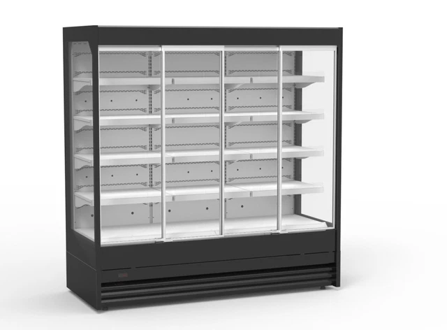 NEW MULTIDECK MERCHANDISER Grab And Go Wall Cabinet Chiller 2M Sliding ...